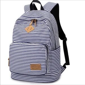 Bags | Stripe Backpack | Poshmark